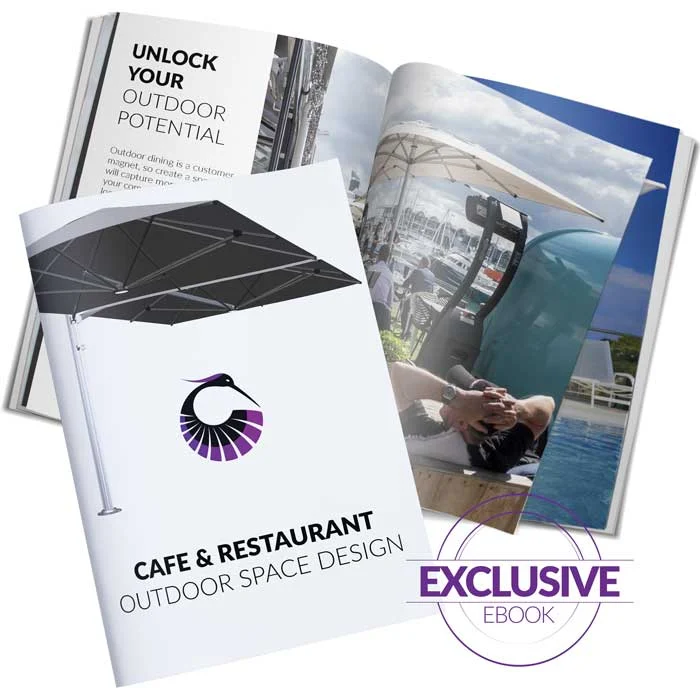 Cafe and Restaurant Design Ideas Lookbook - Shadowspec Umbrellas Australia